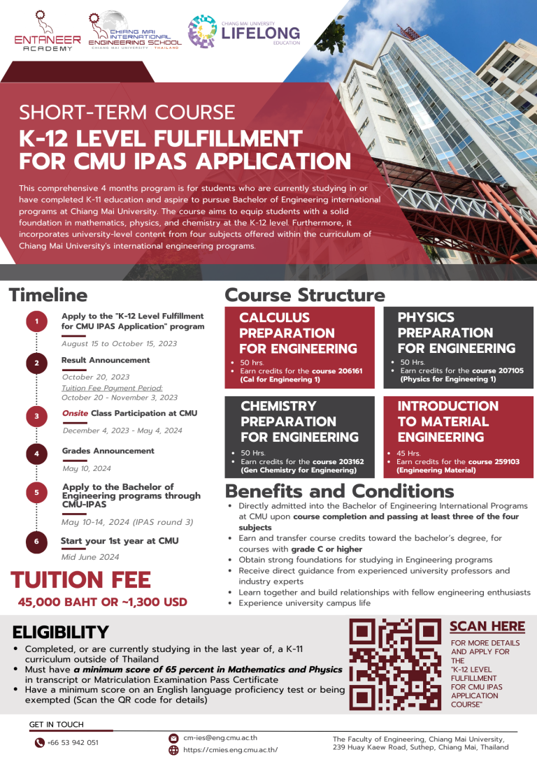 K-12 Level Fulfillment for CMU IPAS Application - CHIANG MAI ...
