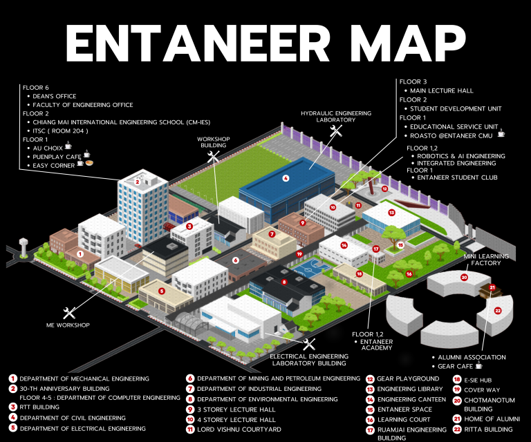 The Faculty of Engineering Map - CHIANG MAI INTERNATIONAL ENGINEERING ...